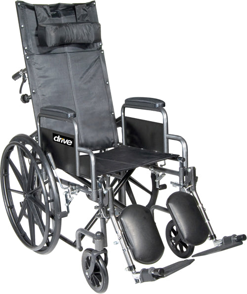 Silver Sport Full Reclining WC 20 w/DFA & ELR Black Uph. – Medical ...