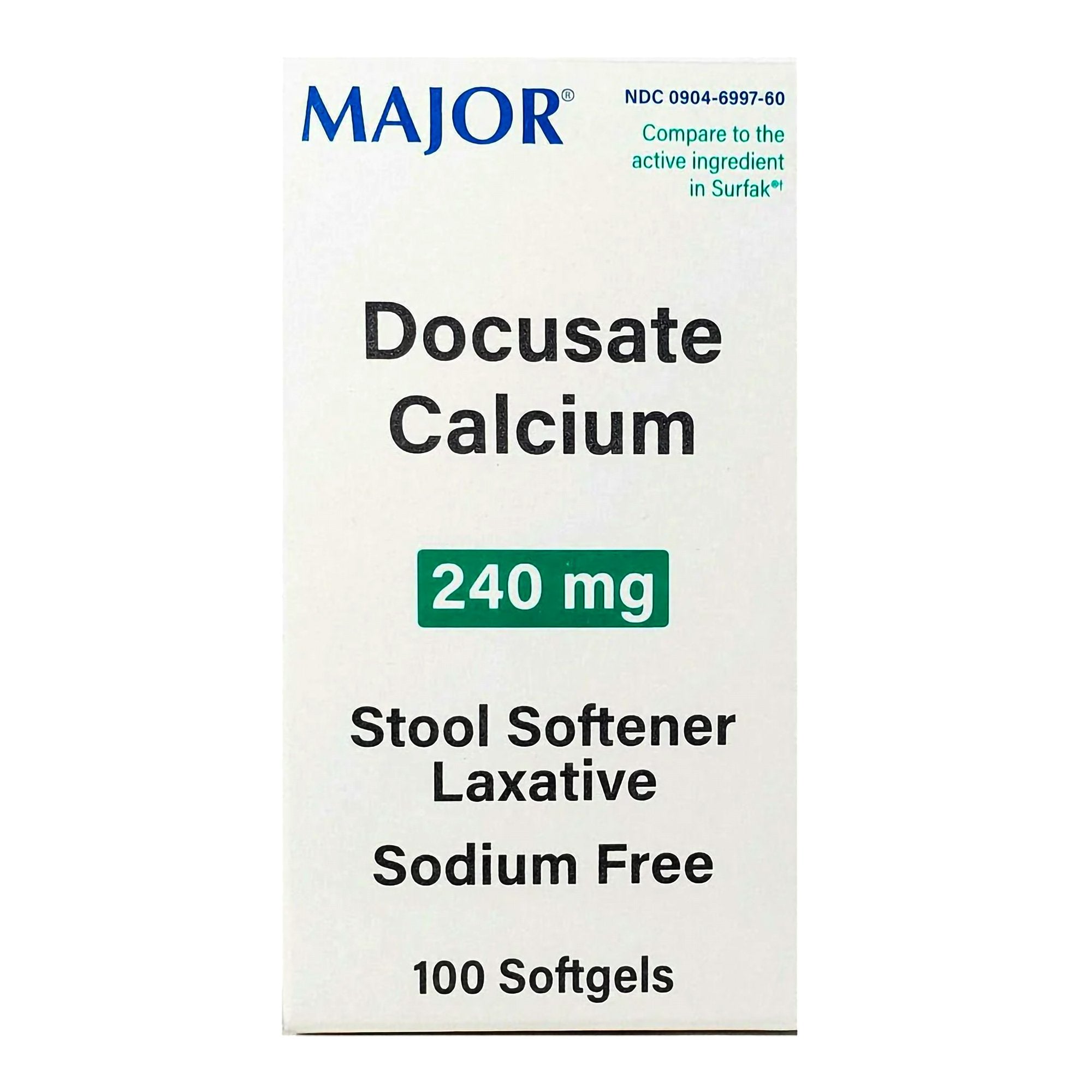 DOCUSATE CALCIUM, CAP 240MG (100/BT) – Medical Supply HQ