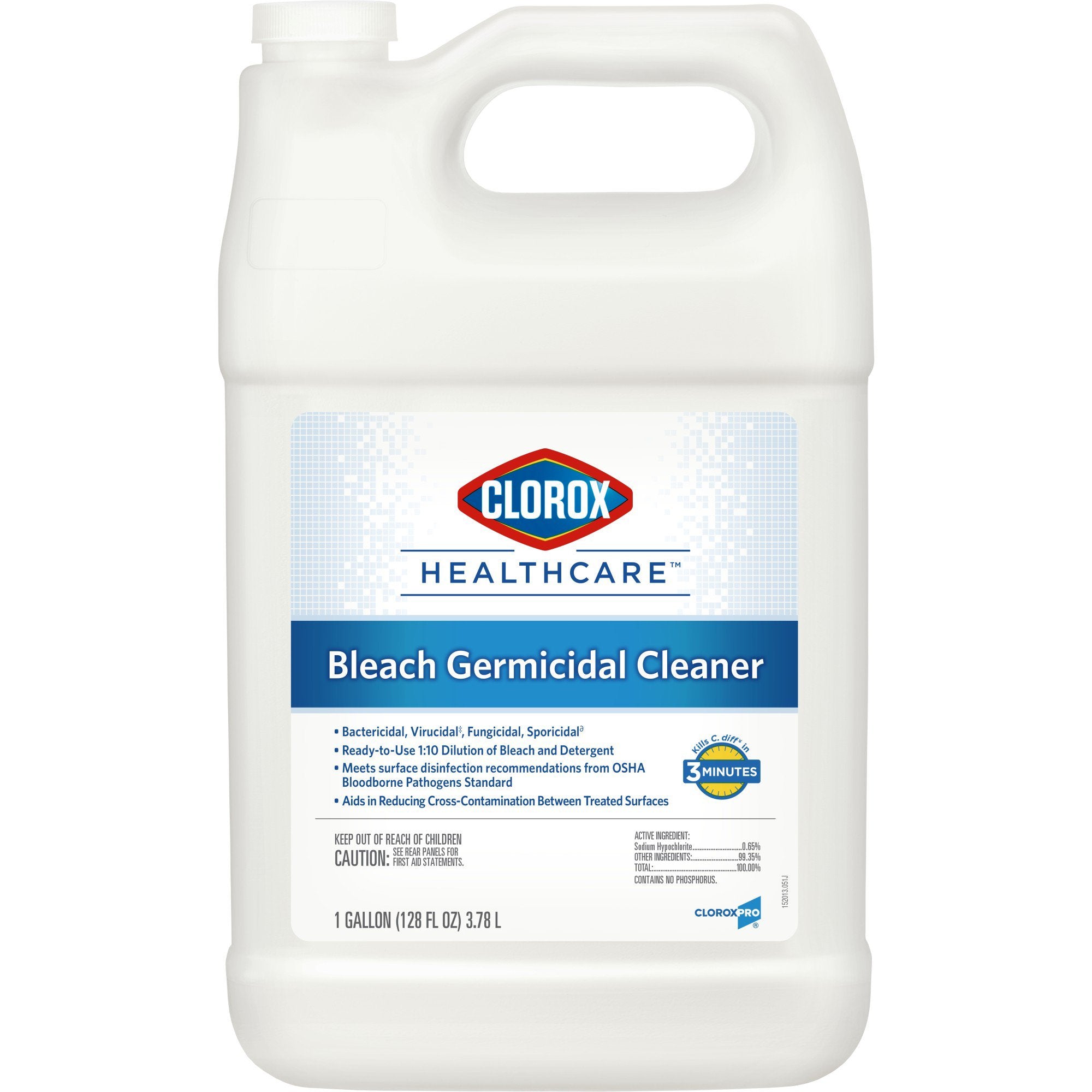 Clorox® Healthcare® Bleach Germicidal Cleaner, 1 gal Jug – Medical ...