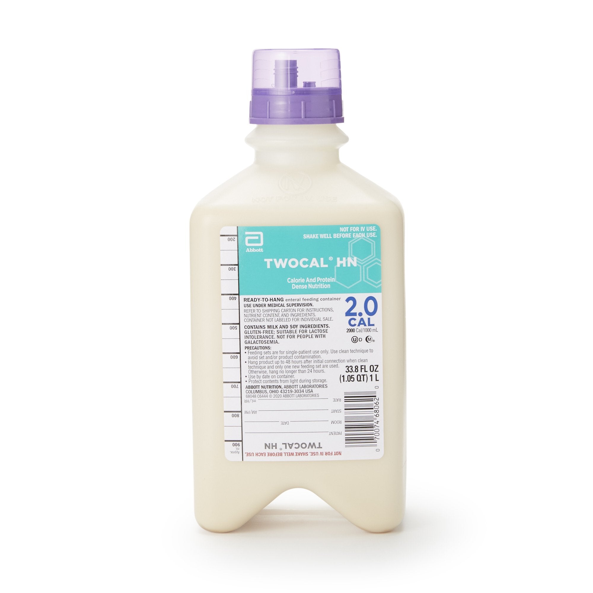 TwoCal® HN Tube Feeding Formula, 1 Liter Ready to Hang Bottle – Medical ...
