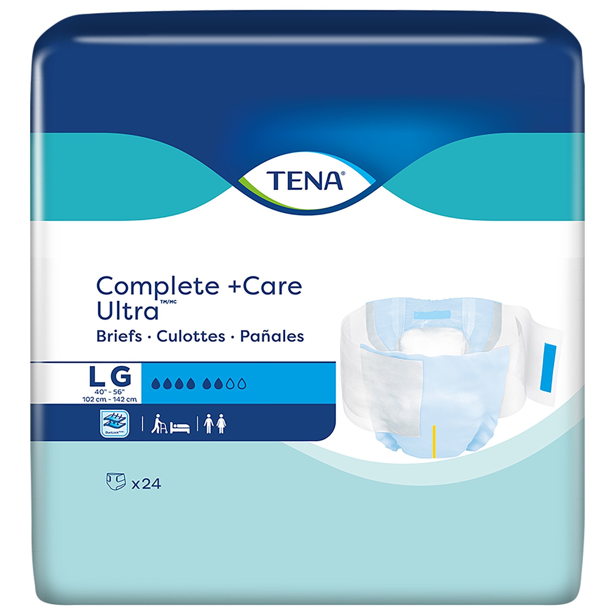 Tena® Complete Ultra™ Incontinence Brief, Large – Medical Supply HQ