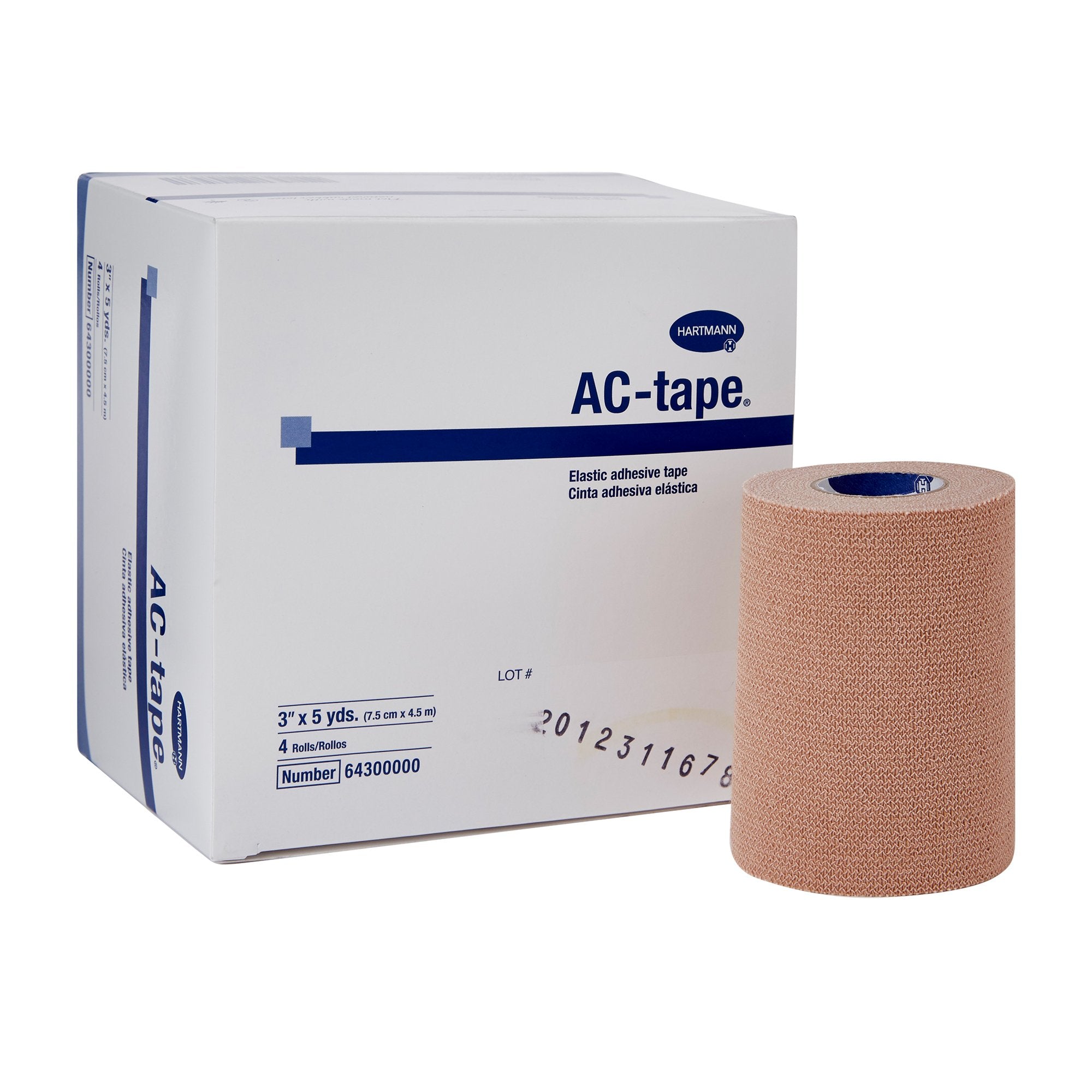 AC-tape® Cotton Elastic Tape, 3 Inch x 5 Yard, Tan – Medical Supply HQ