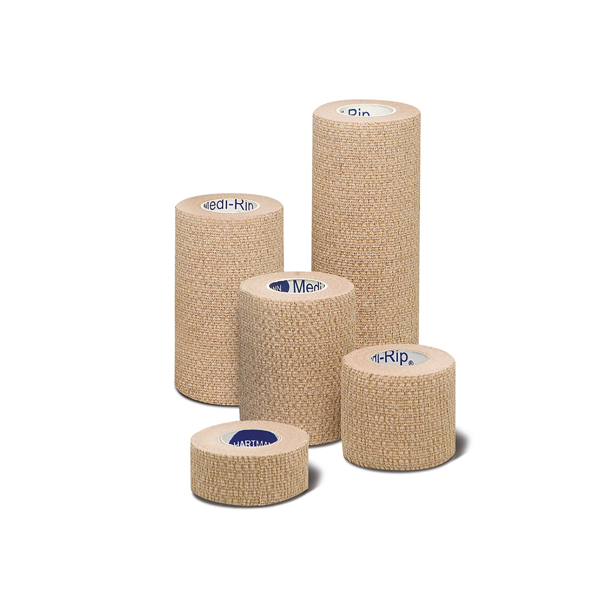 Medi-Rip® Self-adherent Closure Cohesive Bandage, 4 Inch x 5 Yard ...