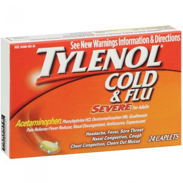 TYLENOL COLD & FLU, CAP (24/BT) – Medical Supply HQ