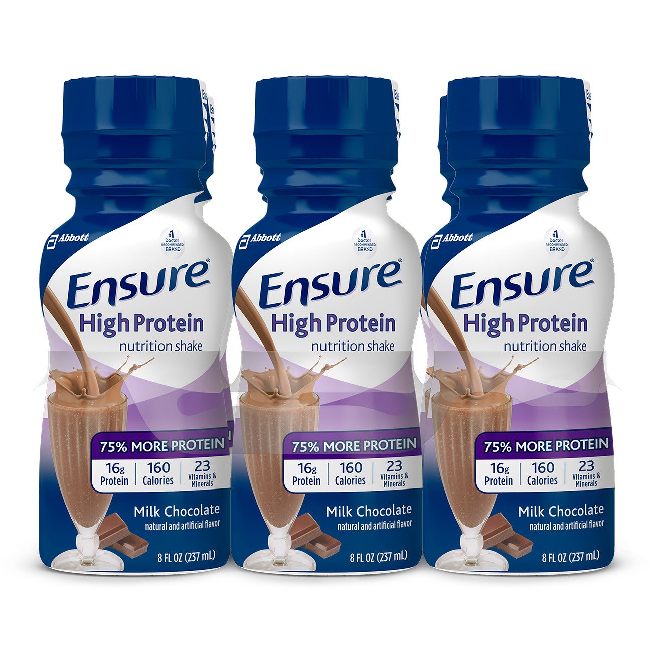 Ensure® High Protein Milk Chocolate Oral Supplement, 8 oz. Bottle ...